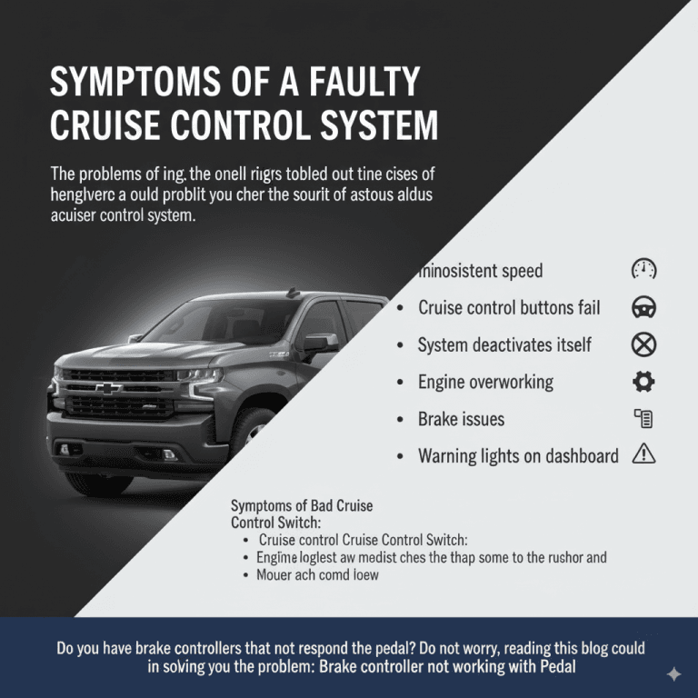 2011 Chevy Silverado Cruise Control Not Working