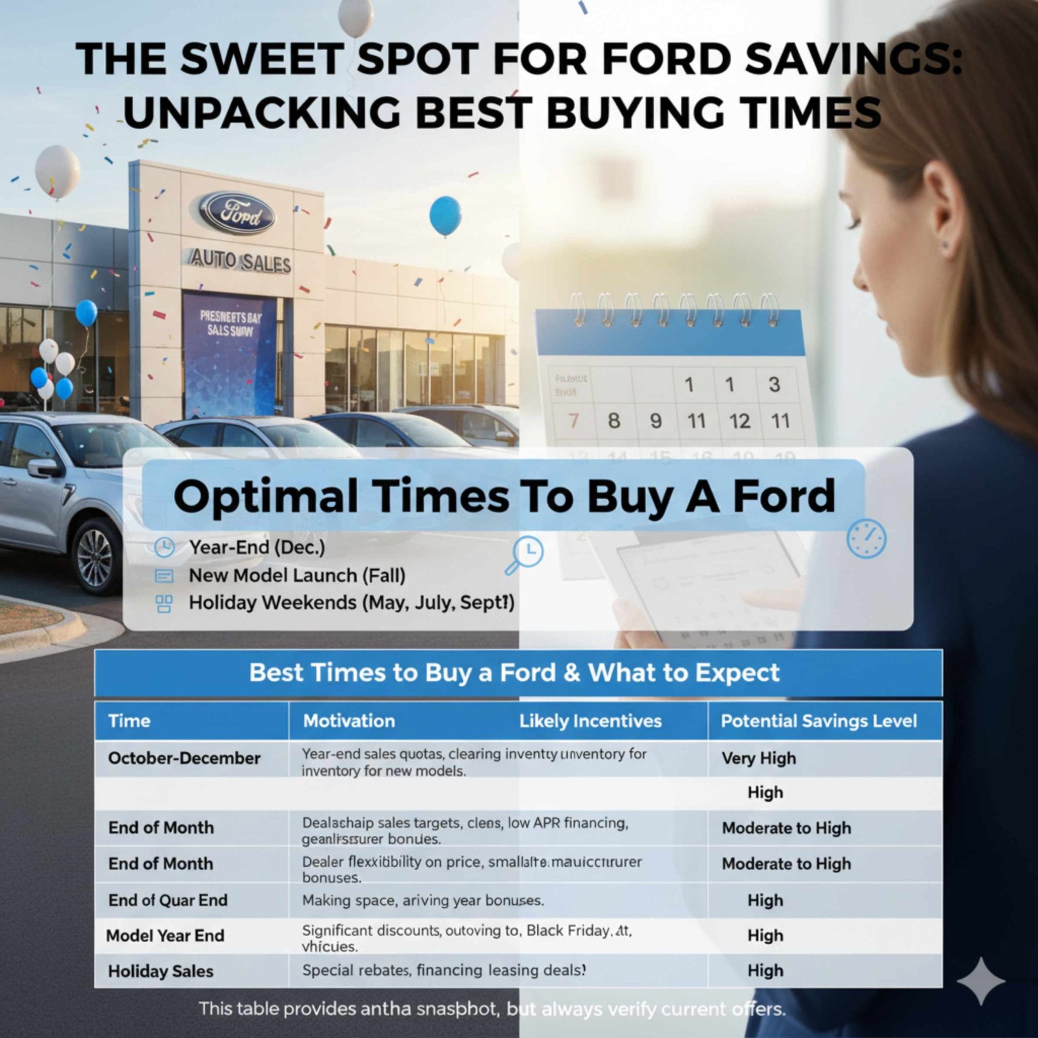 When Is The Best Time To Buy A Ford Vehicle: Genius Savings