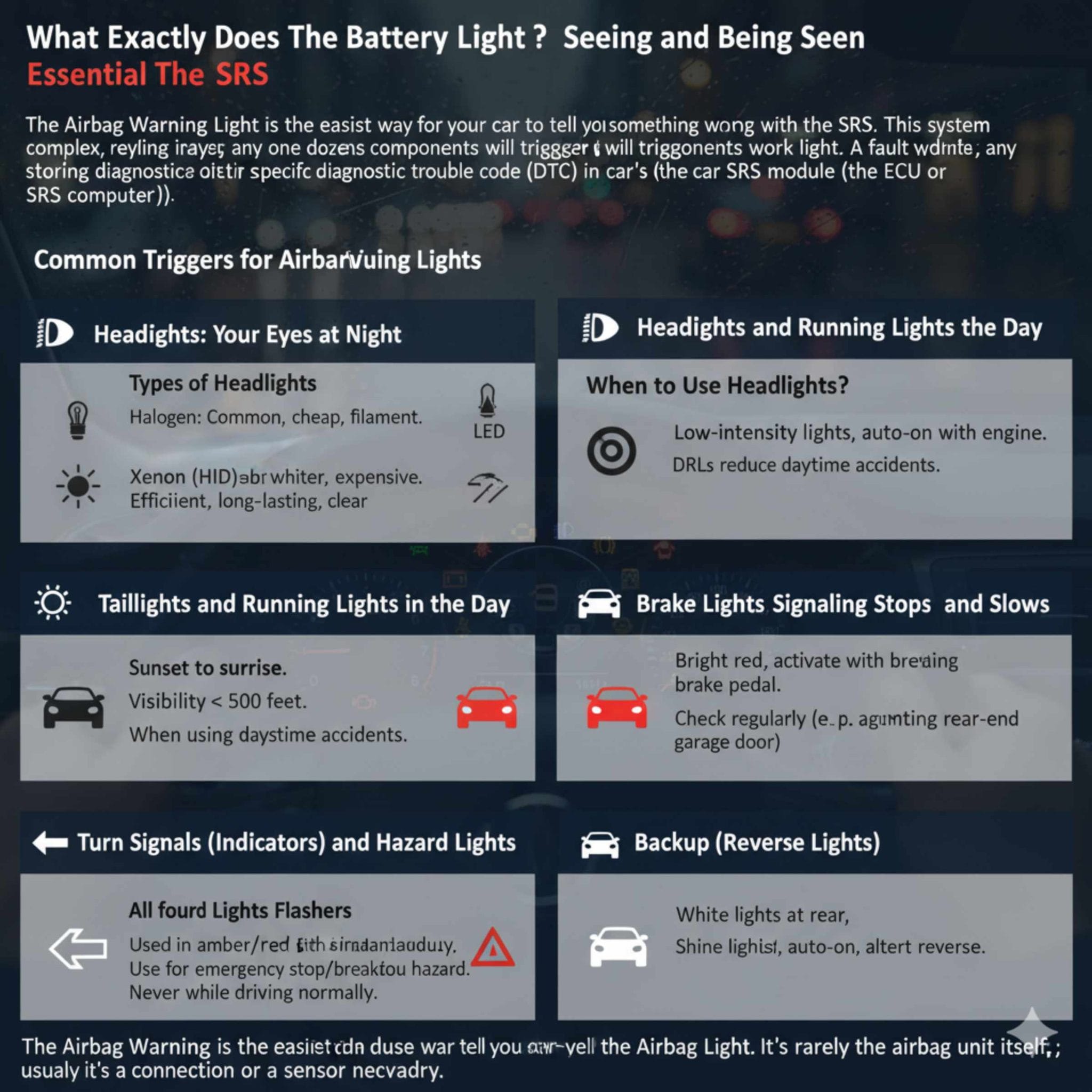 What Are The Different Lights On A Car Used For: Essential Guide
