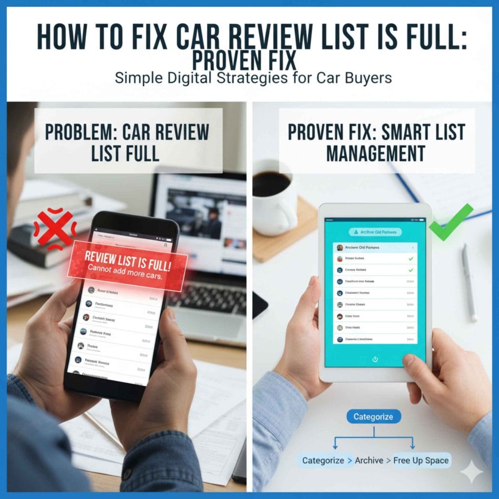 How To Fix Car Review List Is Full: Proven Fix