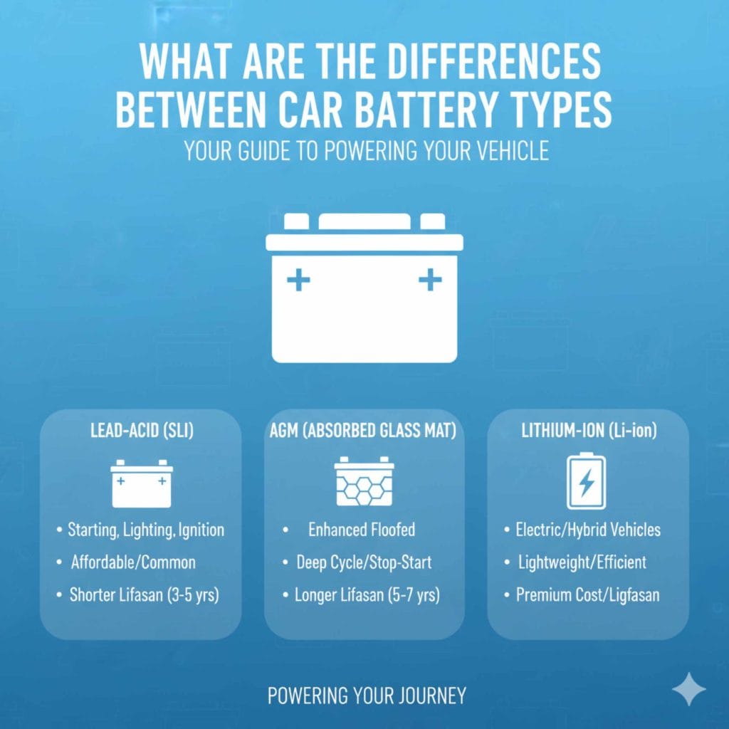 What is the Difference Between Car Battery Types? (Simple Explanation)
