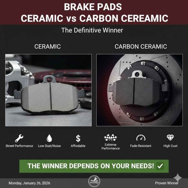 Brake Pads Ceramic vs Carbon Ceramic: The Definitive Winner