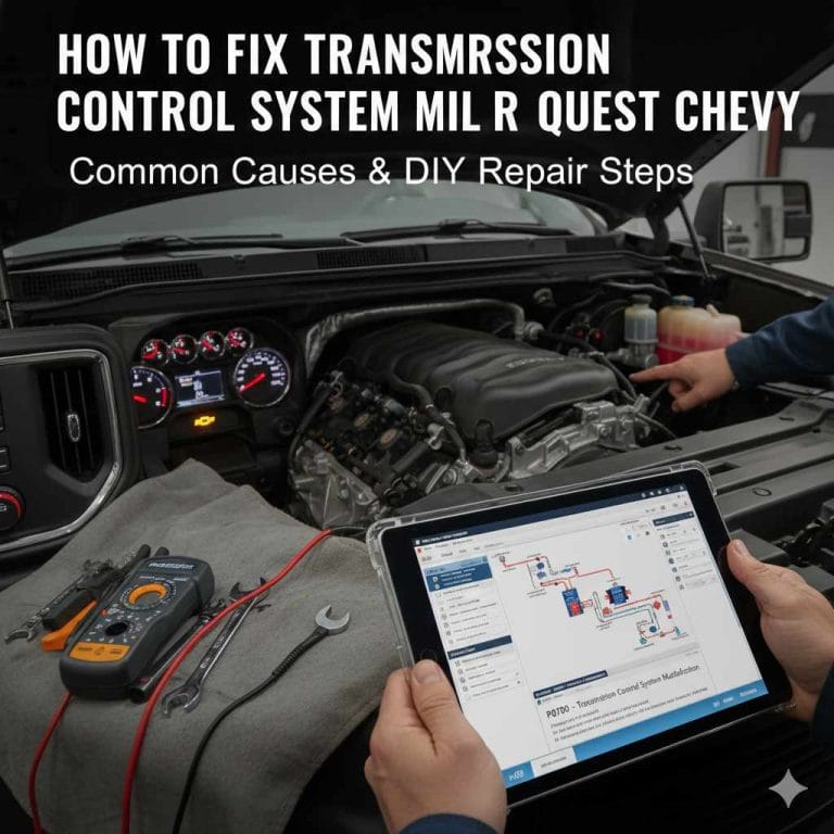 How To Fix Transmission Control System MIL Request Chevy: Proven Fixes