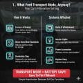 How To Get Ford Vehicle Out Of Transport Mode The Proven Fix