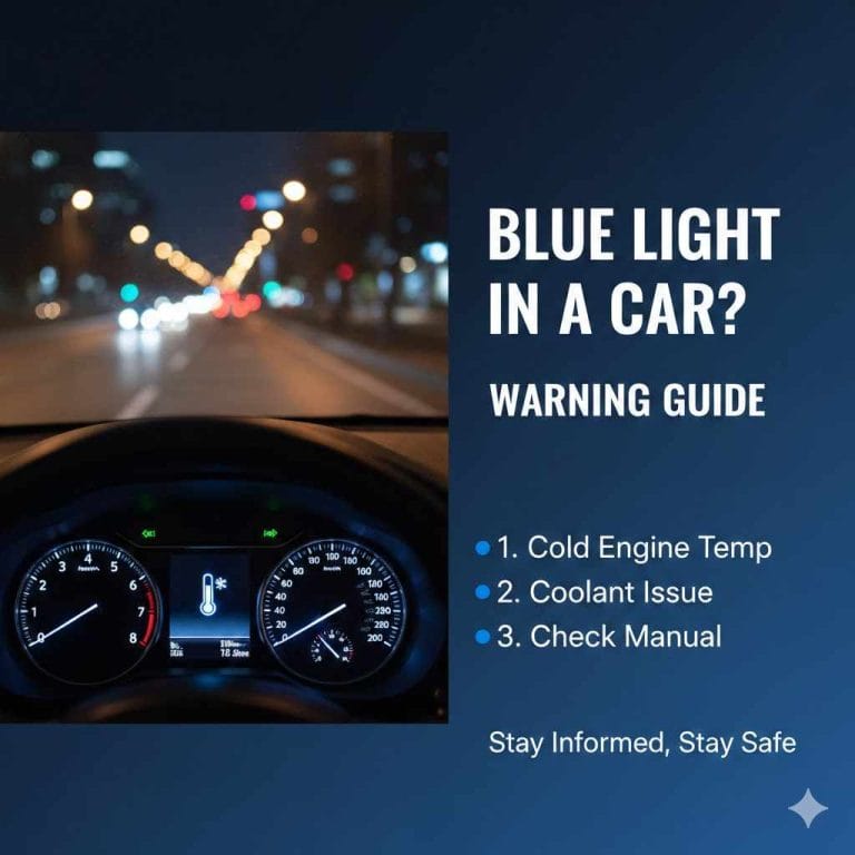 What Does Blue Light Mean in a Car? Warning Guide