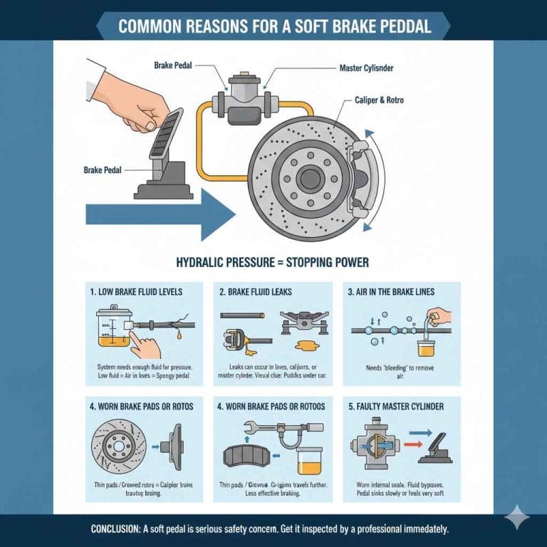 Why Does My Car Brake Pedal Feel Soft Causes Explained