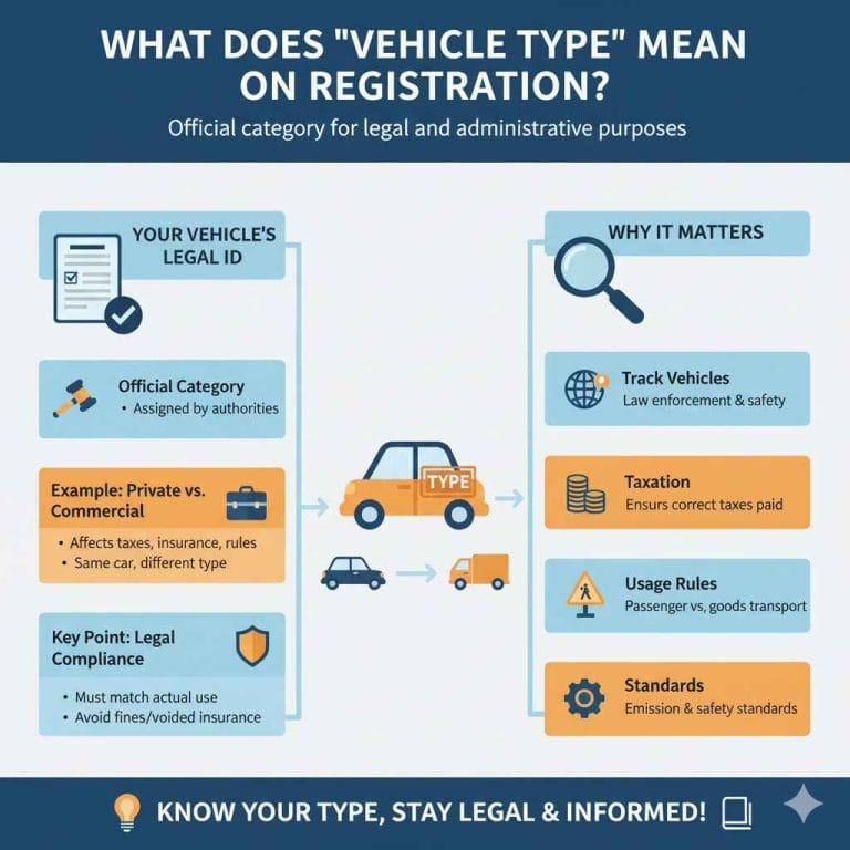 What is Vehicle Type on Registration: Explained for Car Owners